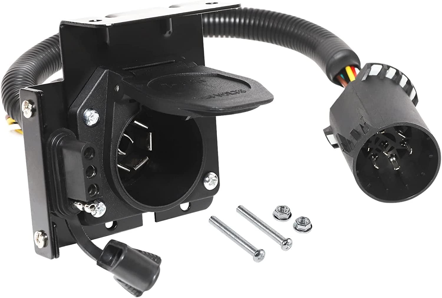 Multi-Tow 7-Way Blade and 4-Way Flat Trailer Wiring Adapter for Ford GM ...