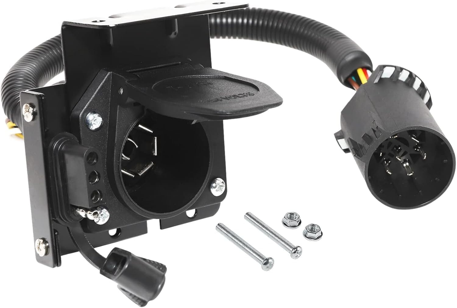 Multi-Tow 7-Way Blade and 4-Way Flat Trailer Wiring Adapter for Ford GM ...