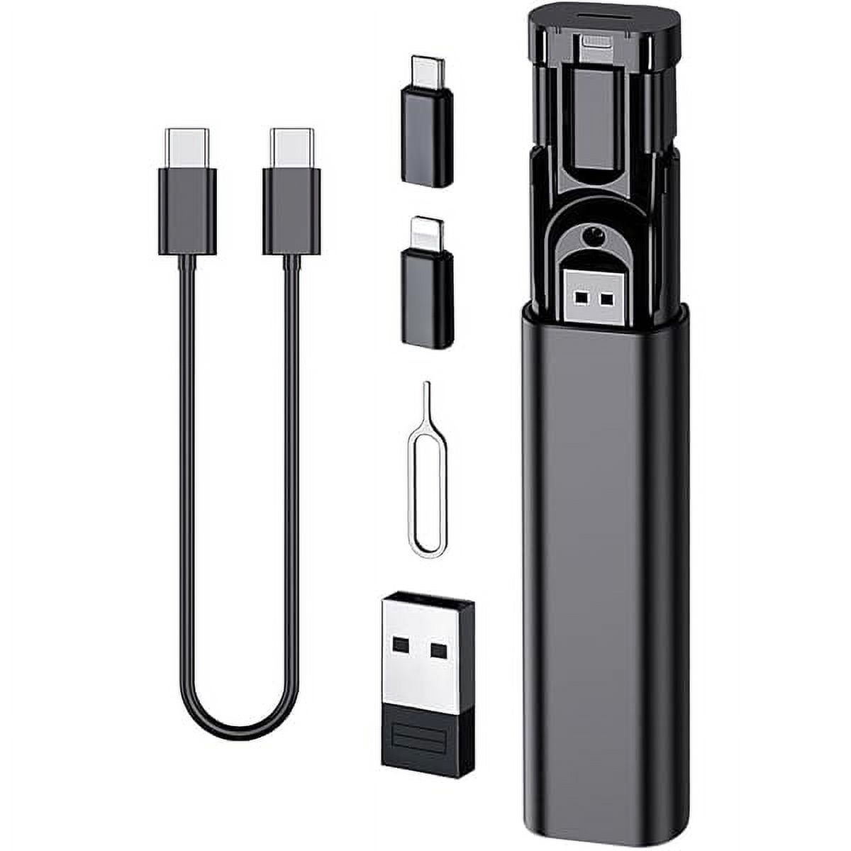 Multi USB Charging Adapter Cable Kit, USB C to Ligh-ting Adapter Box ...