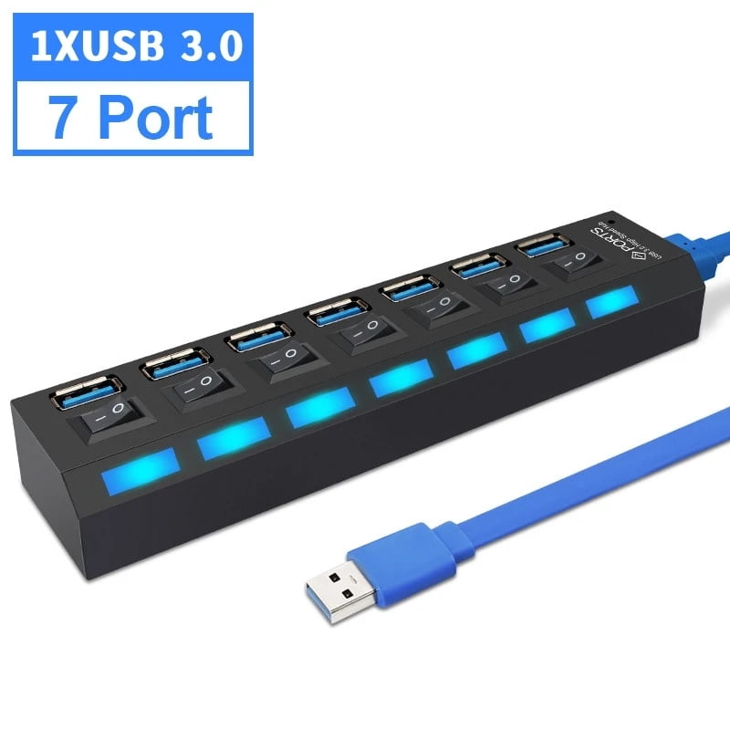 Multi USB HUB 3 0 High Speed 3.0 Usb Splitter 4 7 Ports USB 3 Hab With ...