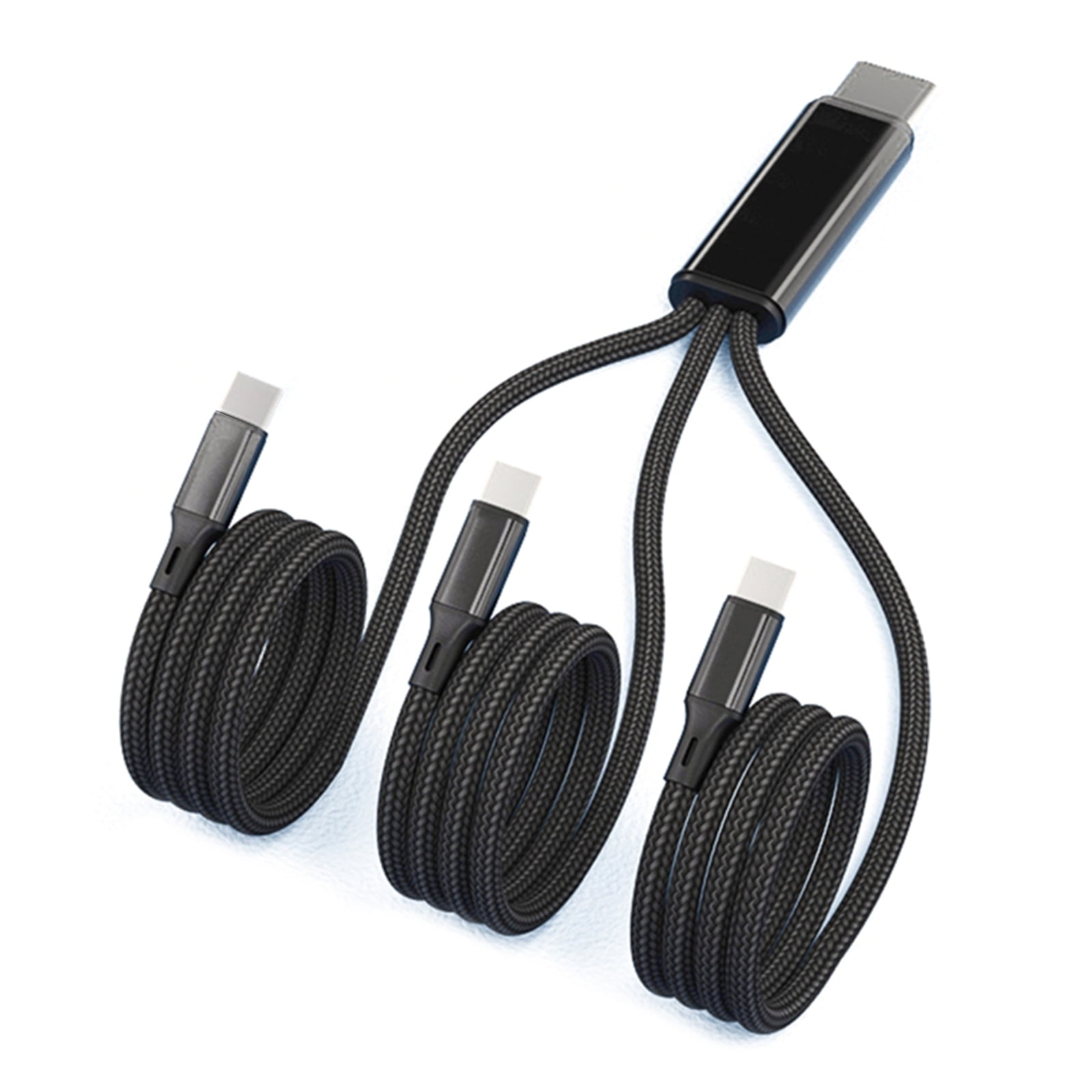 Multi USB Type C Cable Braided 3 in 1 Multiple USB C Cable Charging ...