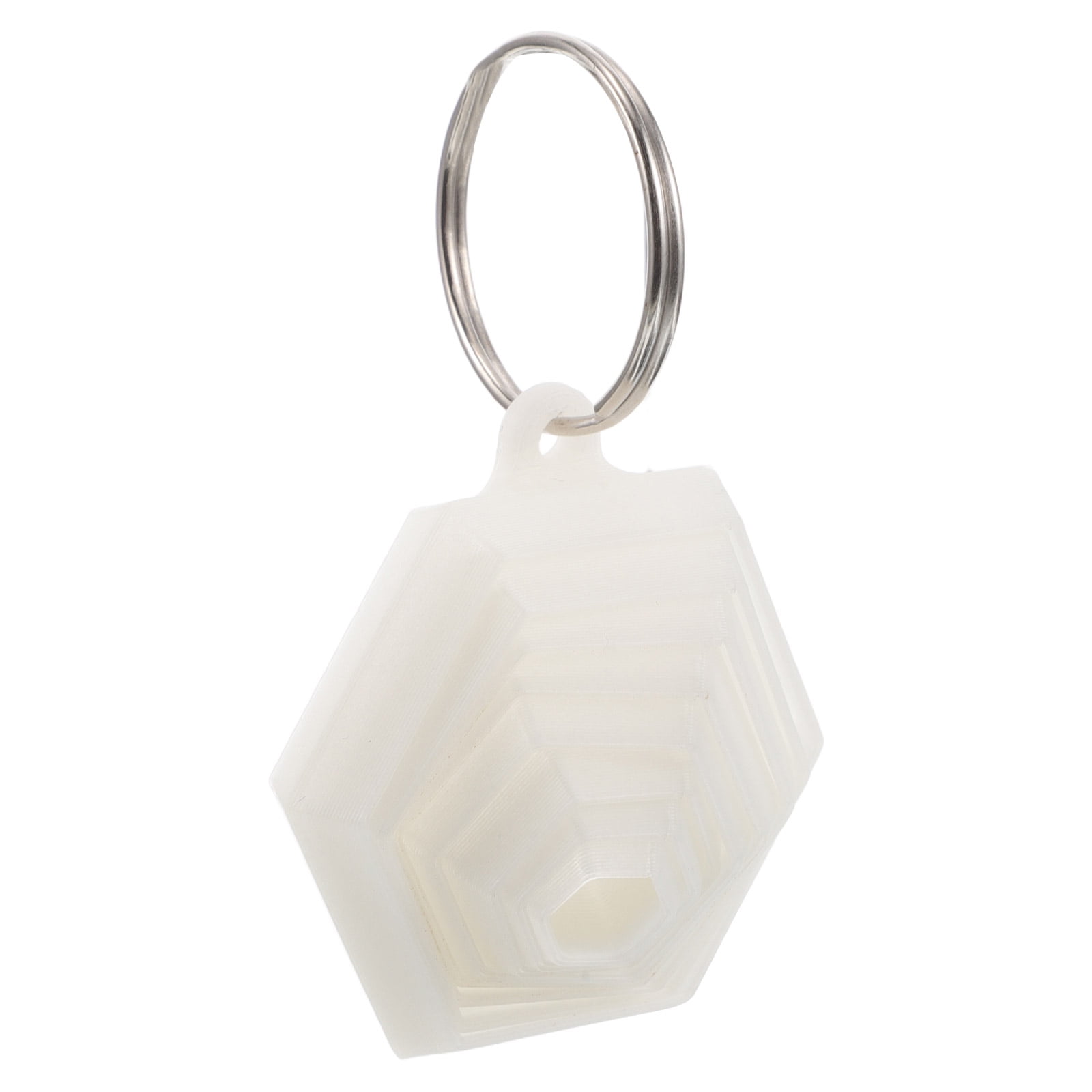 Multi-Use 3d Printed Hexagon Key Fob Keyring Hex Keyring 3d Print Key ...