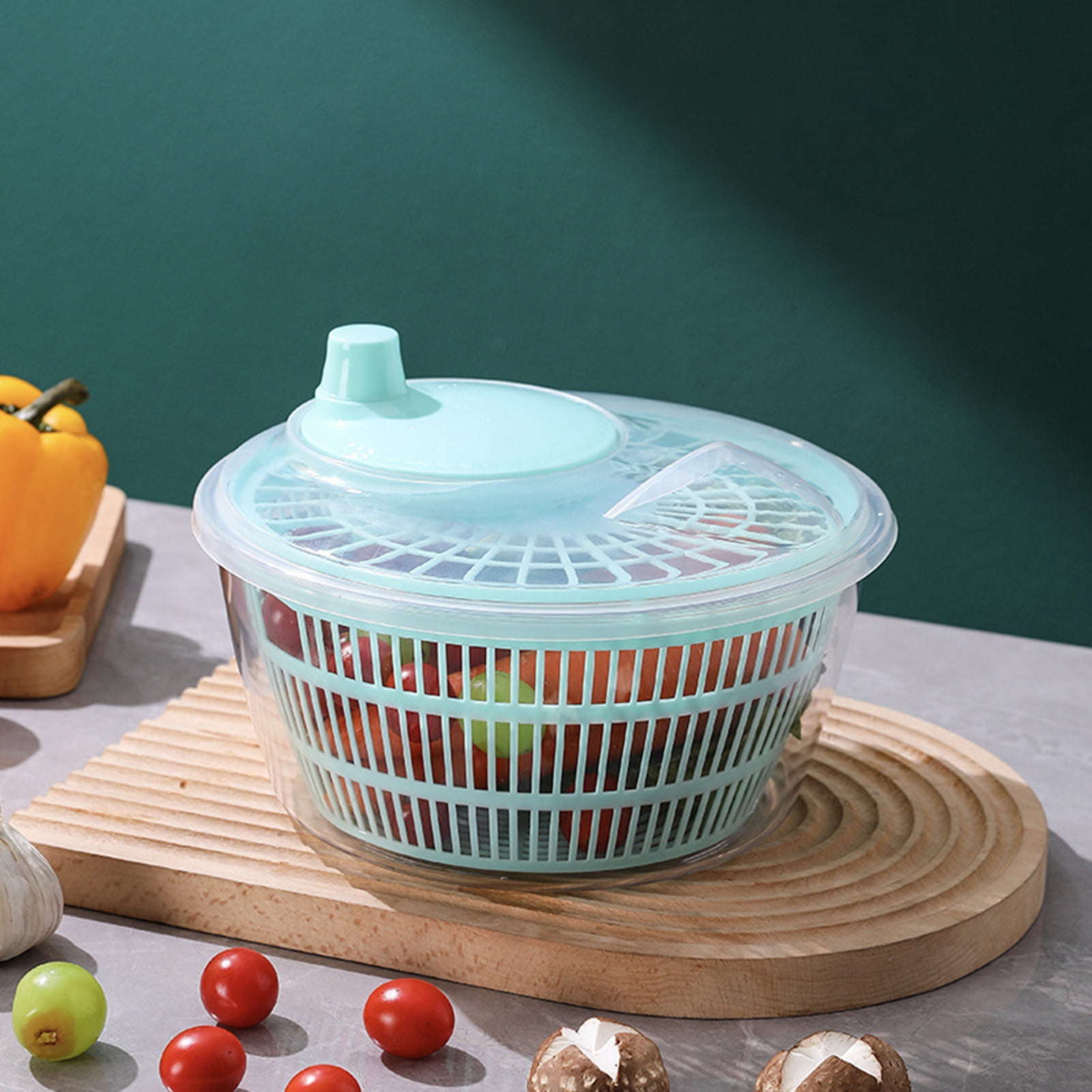 Multi-Use Drain Basket Salad Spinner Quick Draining, Larger Capacity ...