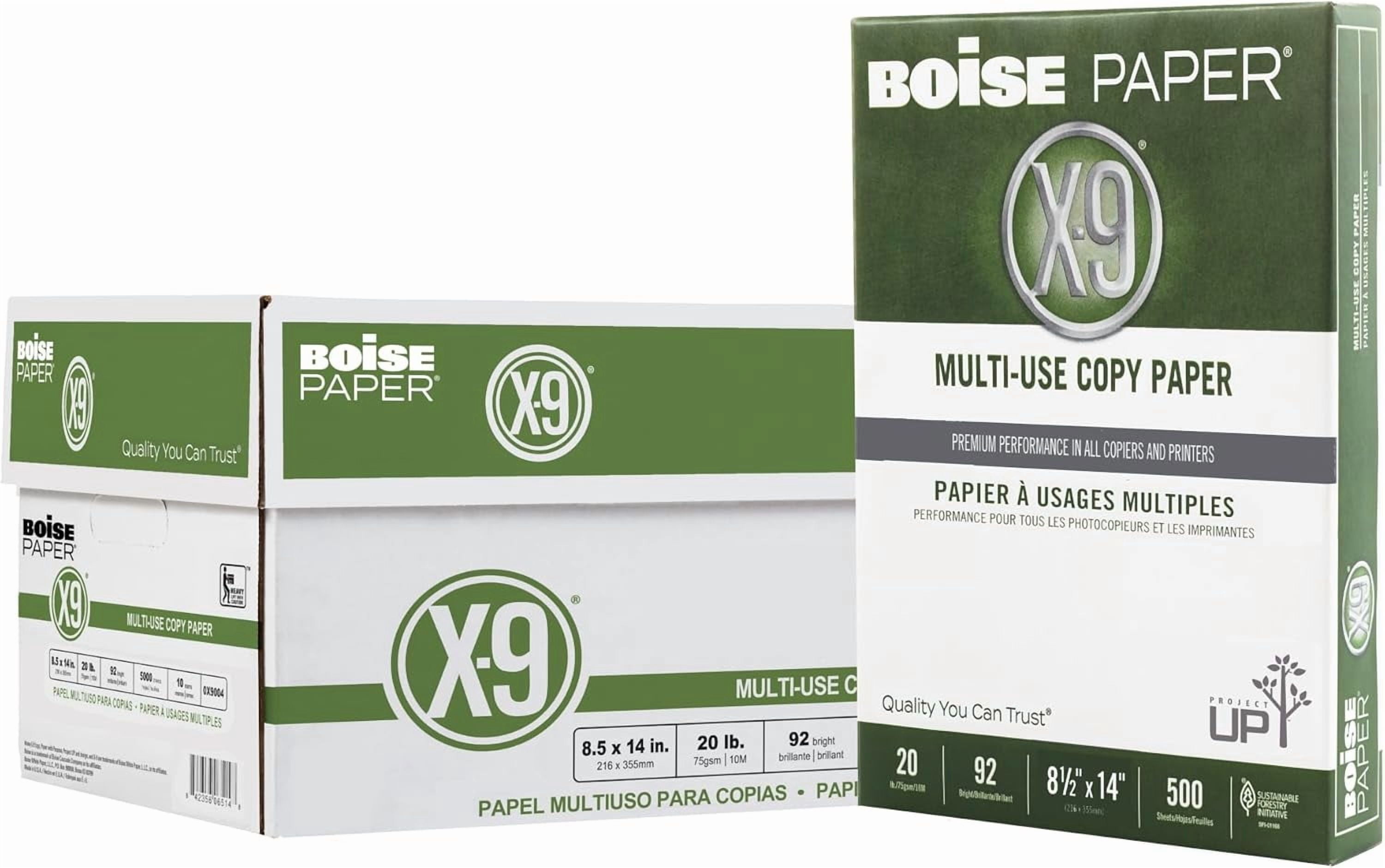 10 Reams Multi-Use Paper - 5000 Sheets White Legal (8.5" x 14"), 20 Lb ...