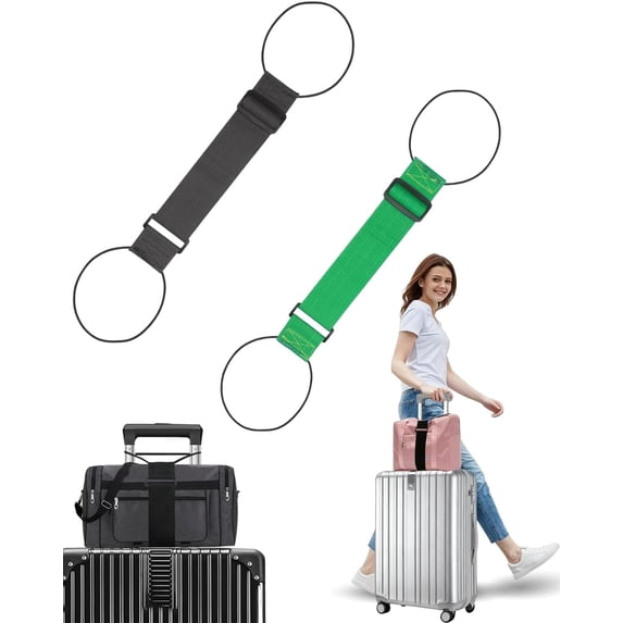 Multi Use Strong Adjustable Luggage Connector Straps,Add-a-Bag Travel ...