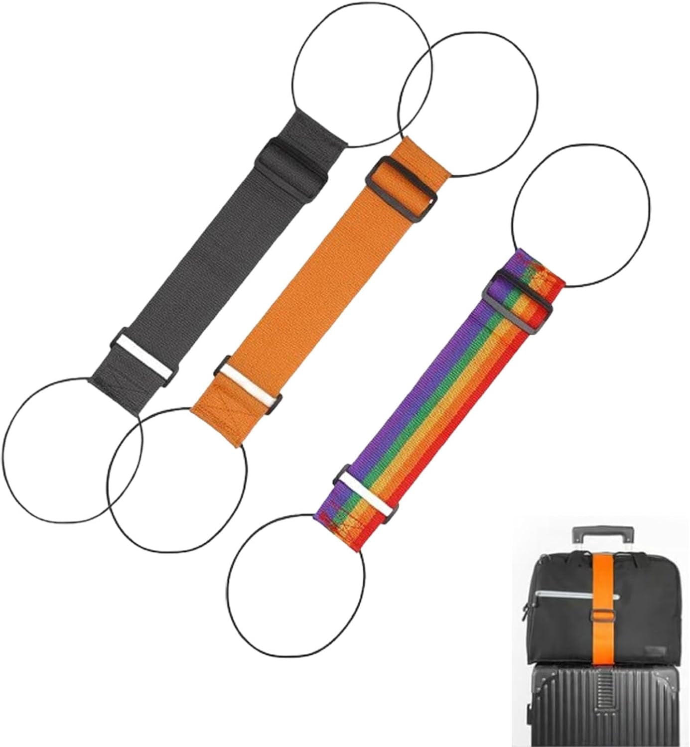 Multi Use Strong Adjustable Luggage Connector Straps, Secure Stacking ...