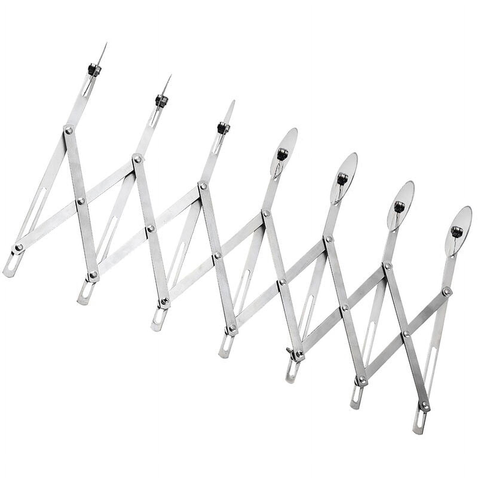 Multi-Wheel Pastry Cutter, Food-Grade Stainless Steel Expandable Dough ...