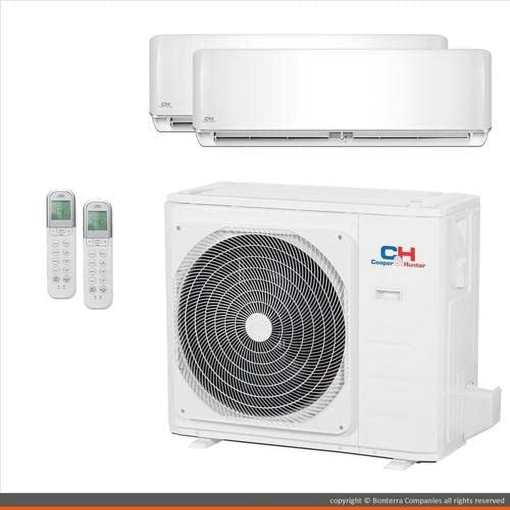 Multi Zone Mini Split Ductless Air Conditioner Dual Zone 9000 9000 2 ...