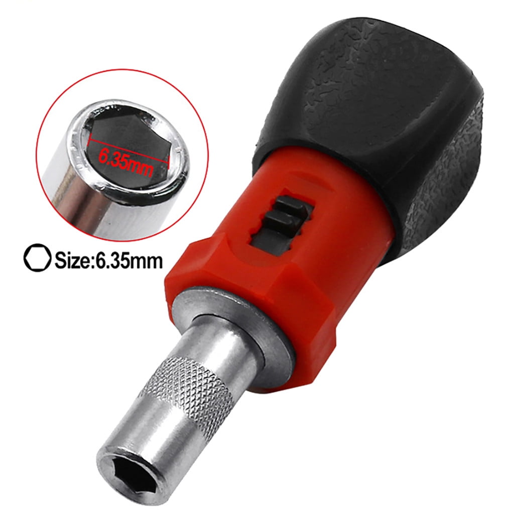 Multi-bit Adjustable Ratchet Small Stubby Screwdriver - Walmart.com