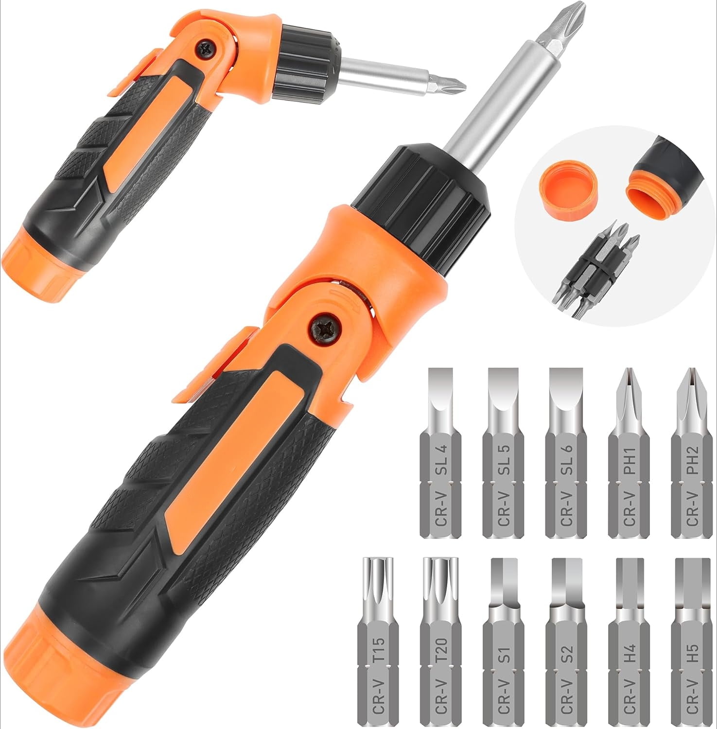 Multi-bit Screwdriver Set Tool All in One, Portable Multi-Purpose ...