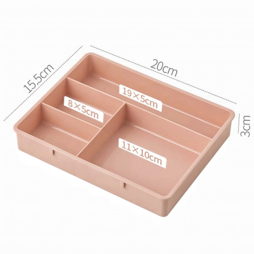 Multi-cell Storage Box Tray Desk Drawer Organizer Stackable Dressing ...