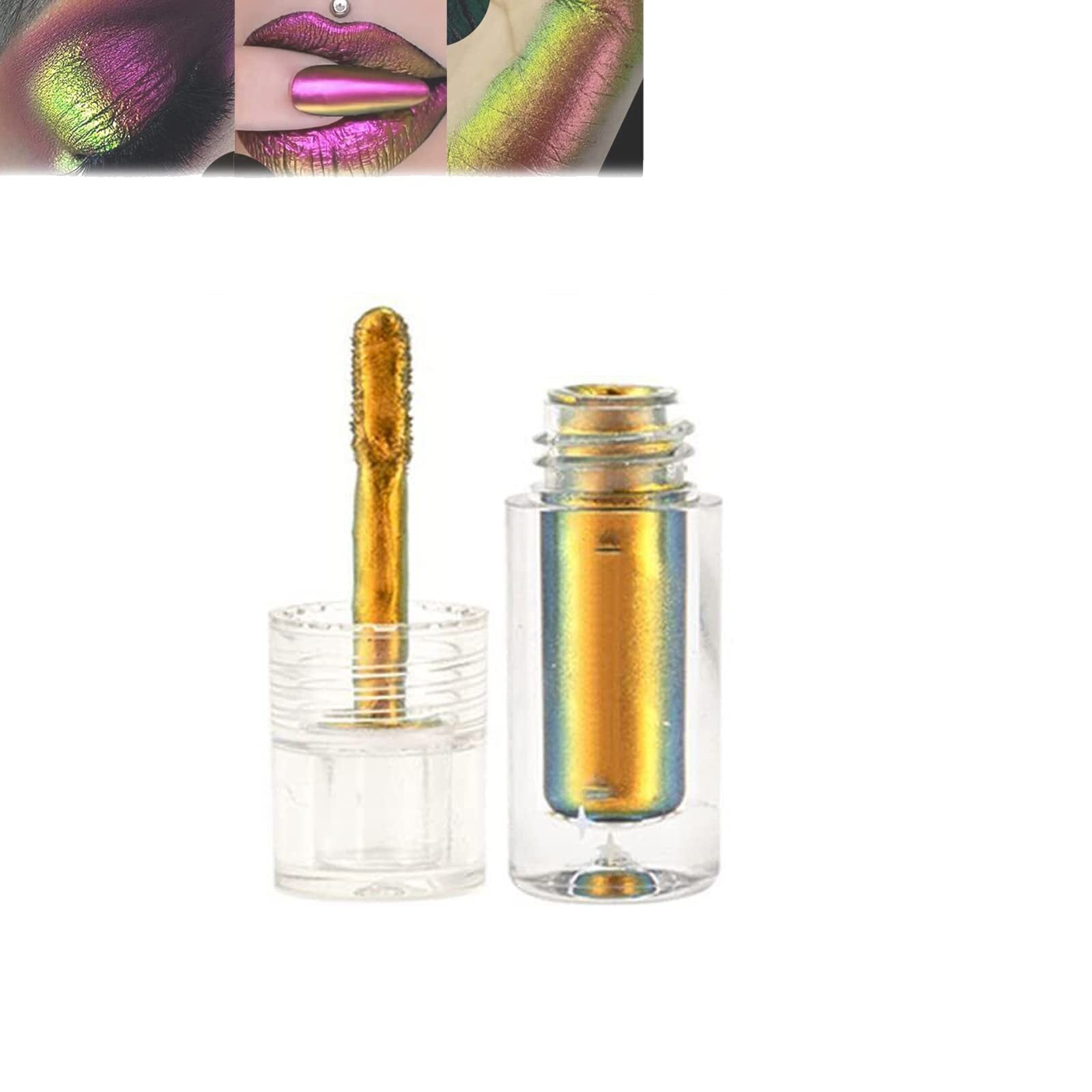 Multi-color Chrome Eye Shadow Lipsticks, Chameleon Highly Pigment Long ...