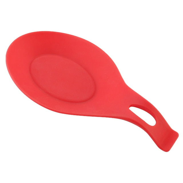 Multi-color large silicone spoon pad spoon drag household spoon holder ...