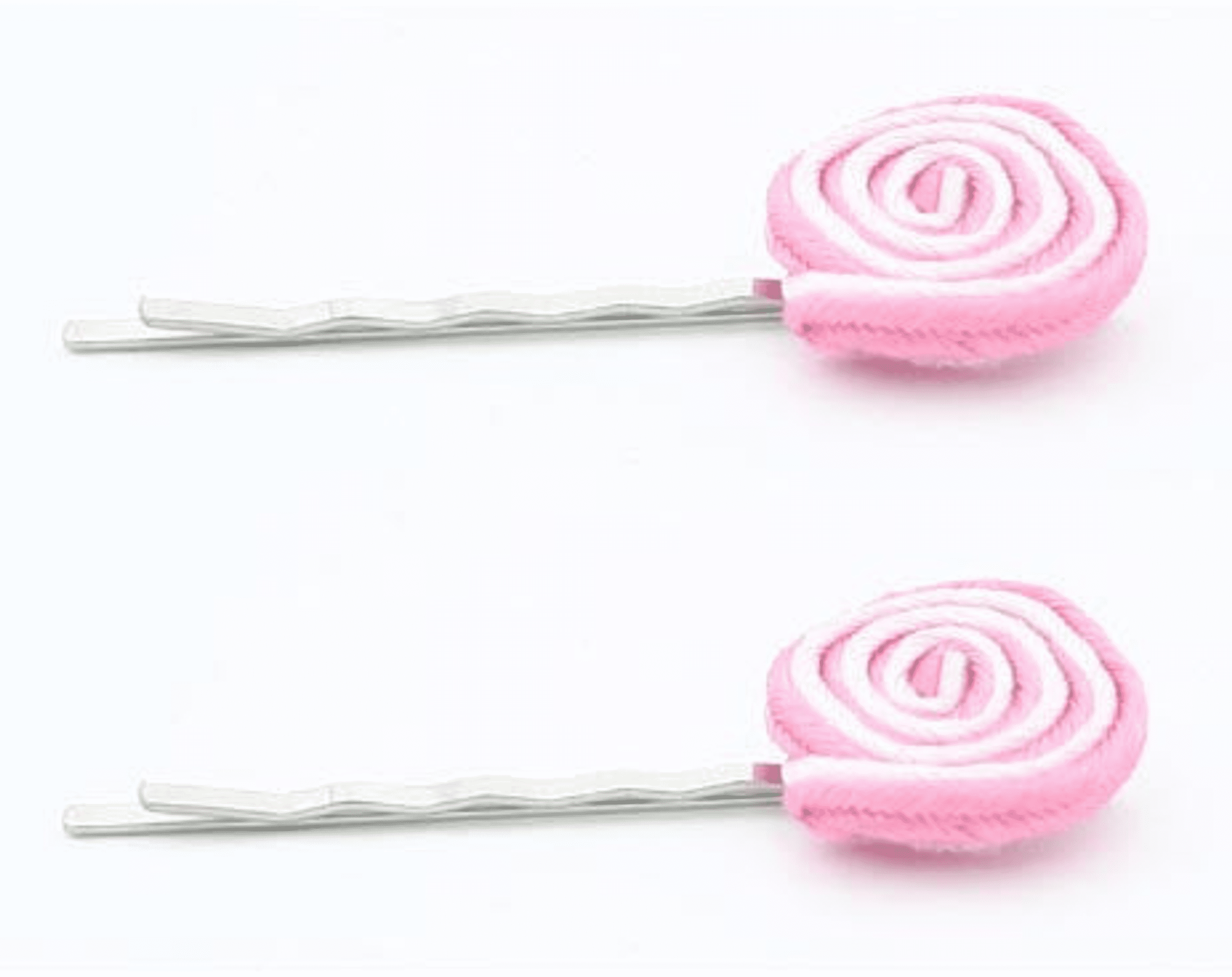 Multi-colored Swirl Bobby Pins (Pair) [ Pink ] - Walmart.com