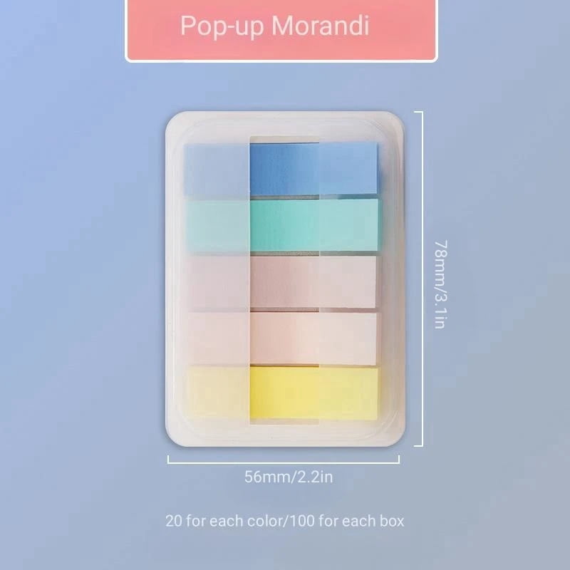 Multi colors PET Fluorescent Index Sticky Notes, Student Office Marking ...