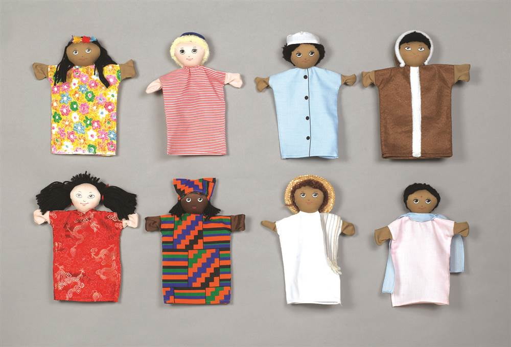 Multi-cultural Puppets in Multicolor - Walmart.com