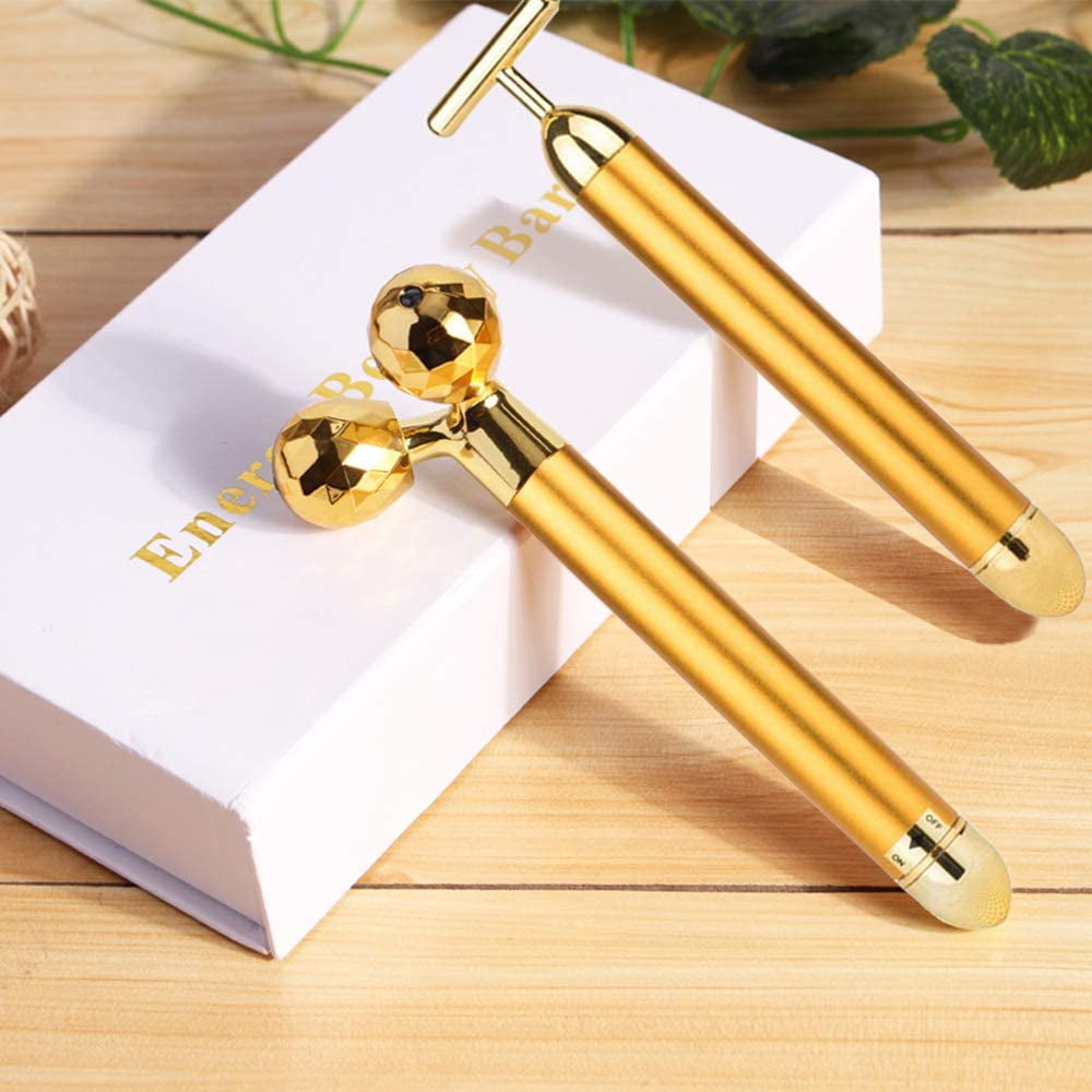 Multi-function Beauty Care Device 24k Facial Massage Stick Roller 3D ...