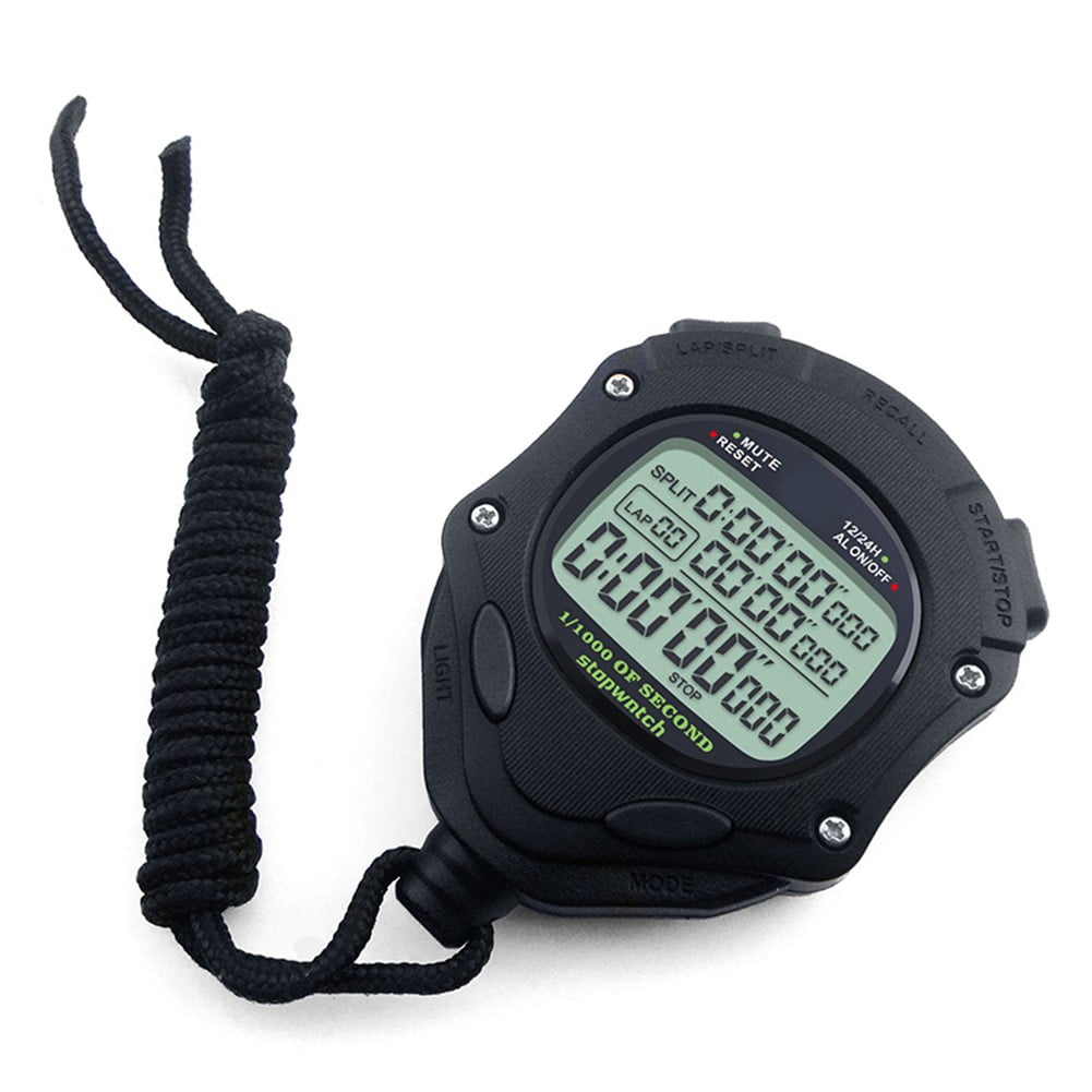 Multi-function Digital Stopwatch Timer 100 Lap Memory Metronome With Backlight - Walmart.com