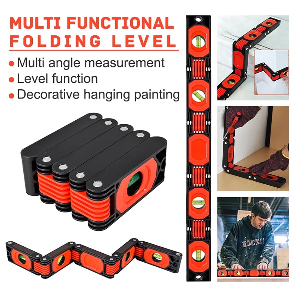 Multi-function Foldable Level,Gifts for Men,Multi-Angle Measurement Woodworking Tools,Precise ...