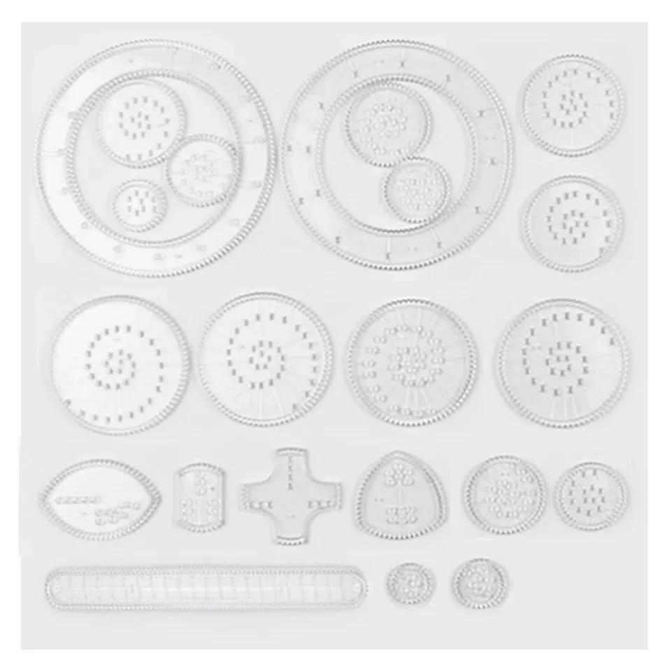 Multi-function Geometric Ruler Drawing Painting Spirograph Tools Kit ...