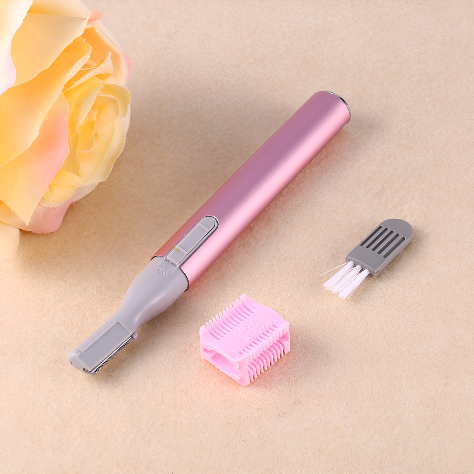 Electric Women's Face and Body Portable Trimmer - Pink, Micro-Fine ...