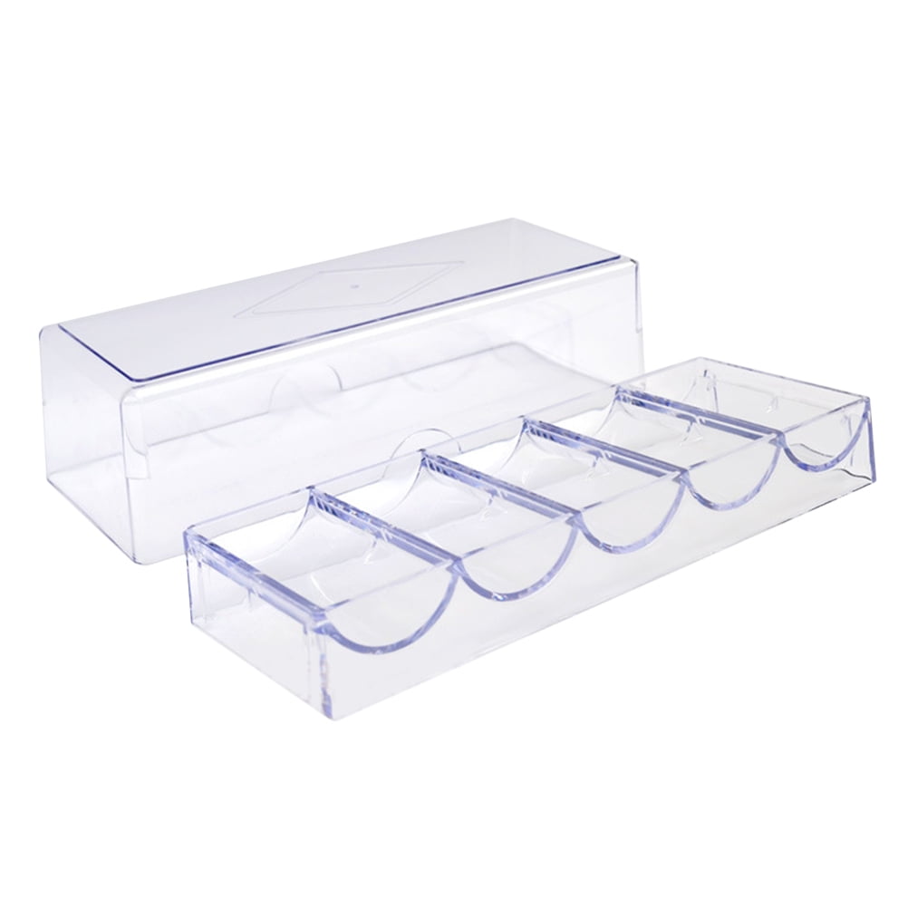 Multi-function Poker Chip Holder Convenient Chip Case Transparent Chip ...