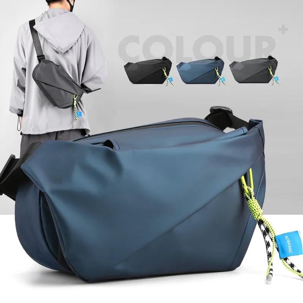 Multi-function Shoulder Bag Men's Chest Large Capacity Travel Messenger ...