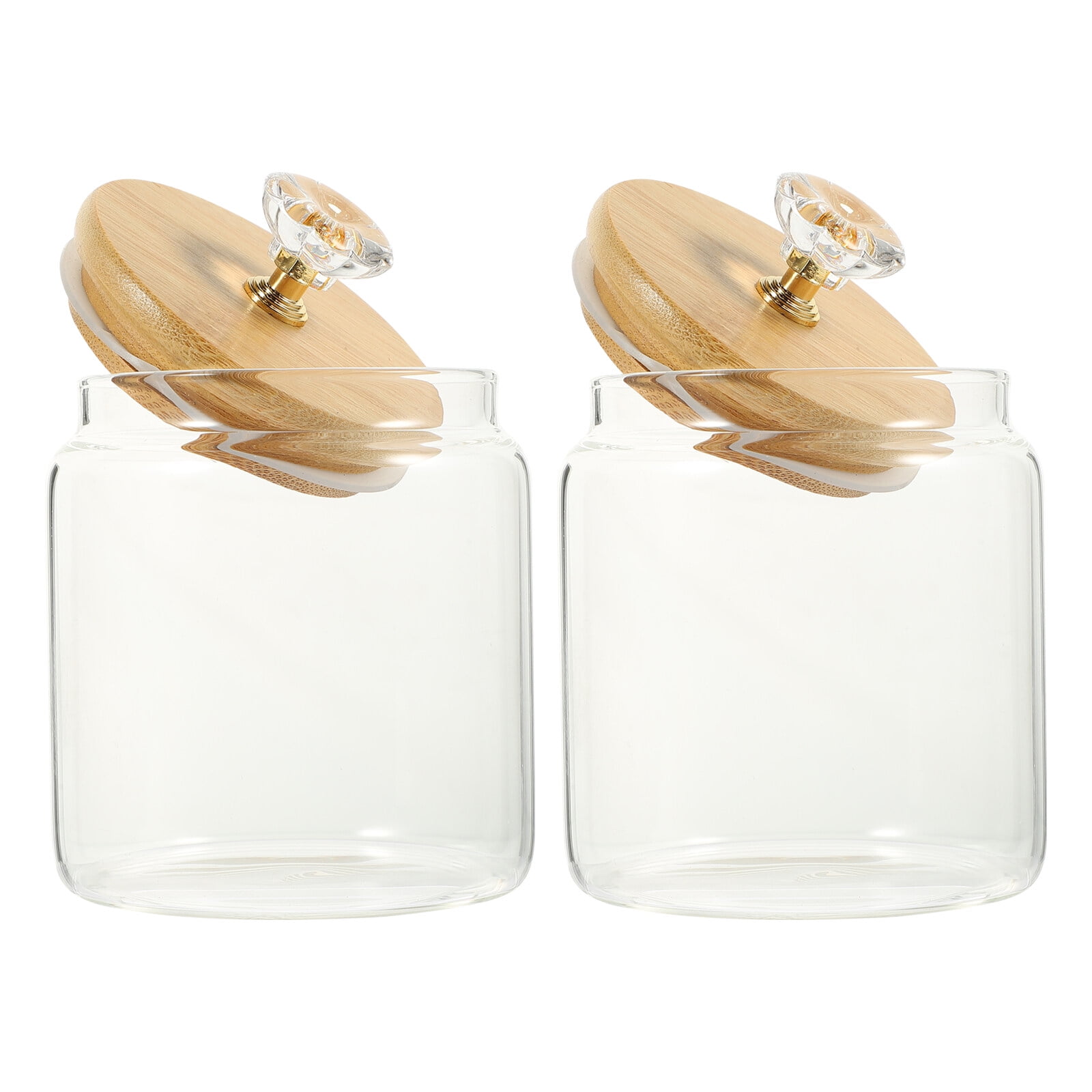 Multi-function Storage Canister Glass Jar Jars with Lids Tea Container ...