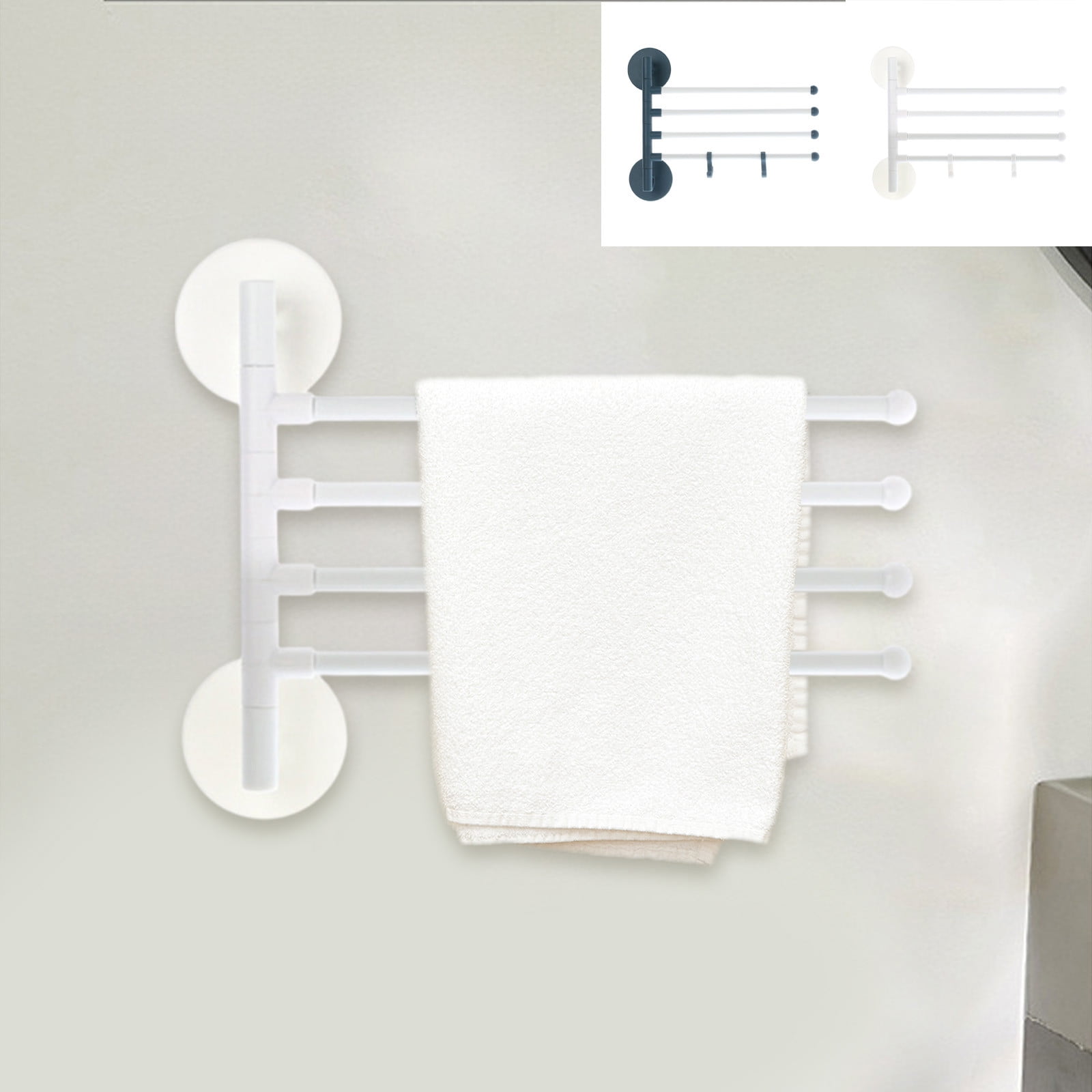 Multi-function Towel Rack, Paper Towel Holder, Bathroom Roll Dispenser ...