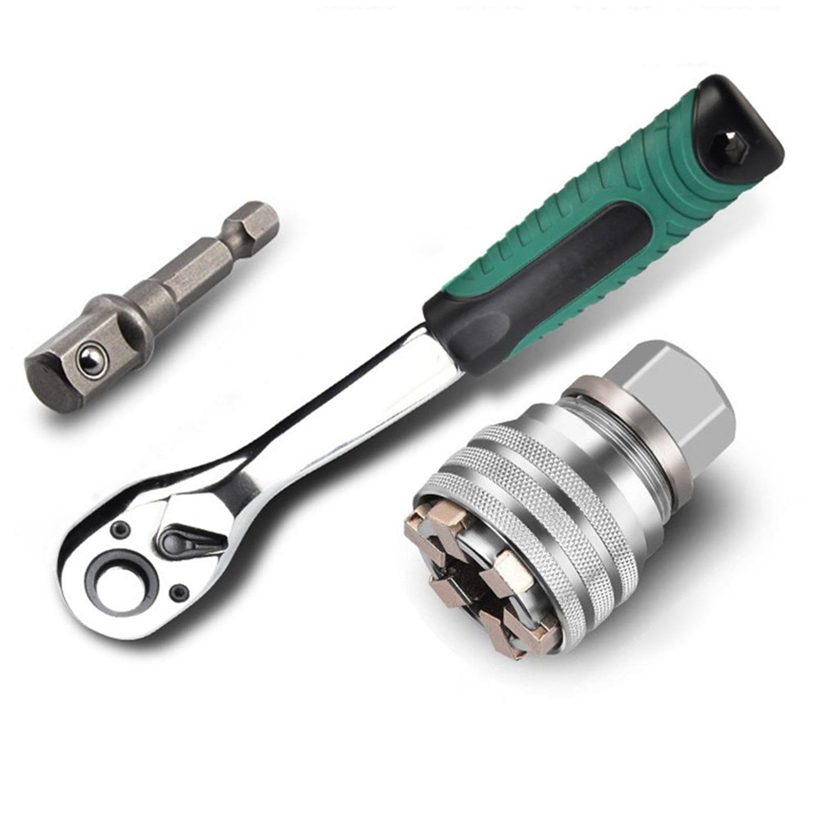 Multi-function Universal Socket with 3/8" Drive Ratchet Torque Wrench ...