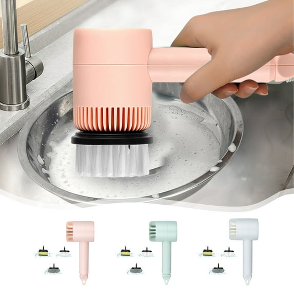 Multi-function Washing Machine Brush Replaceable Rotating Head Powerful ...