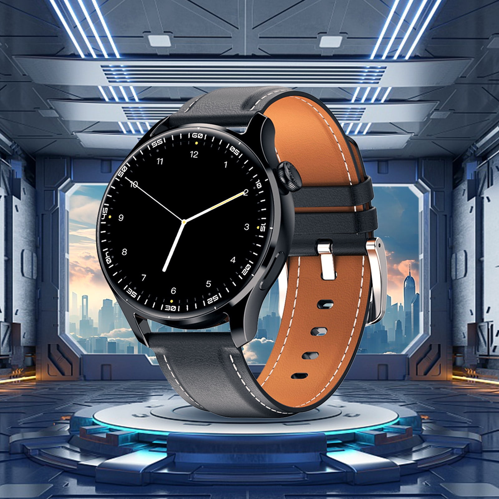 Multi-function Watch 2024 Smart Wearable Watch 1.28-inch HD Round Screen Wireless Magnetic ...