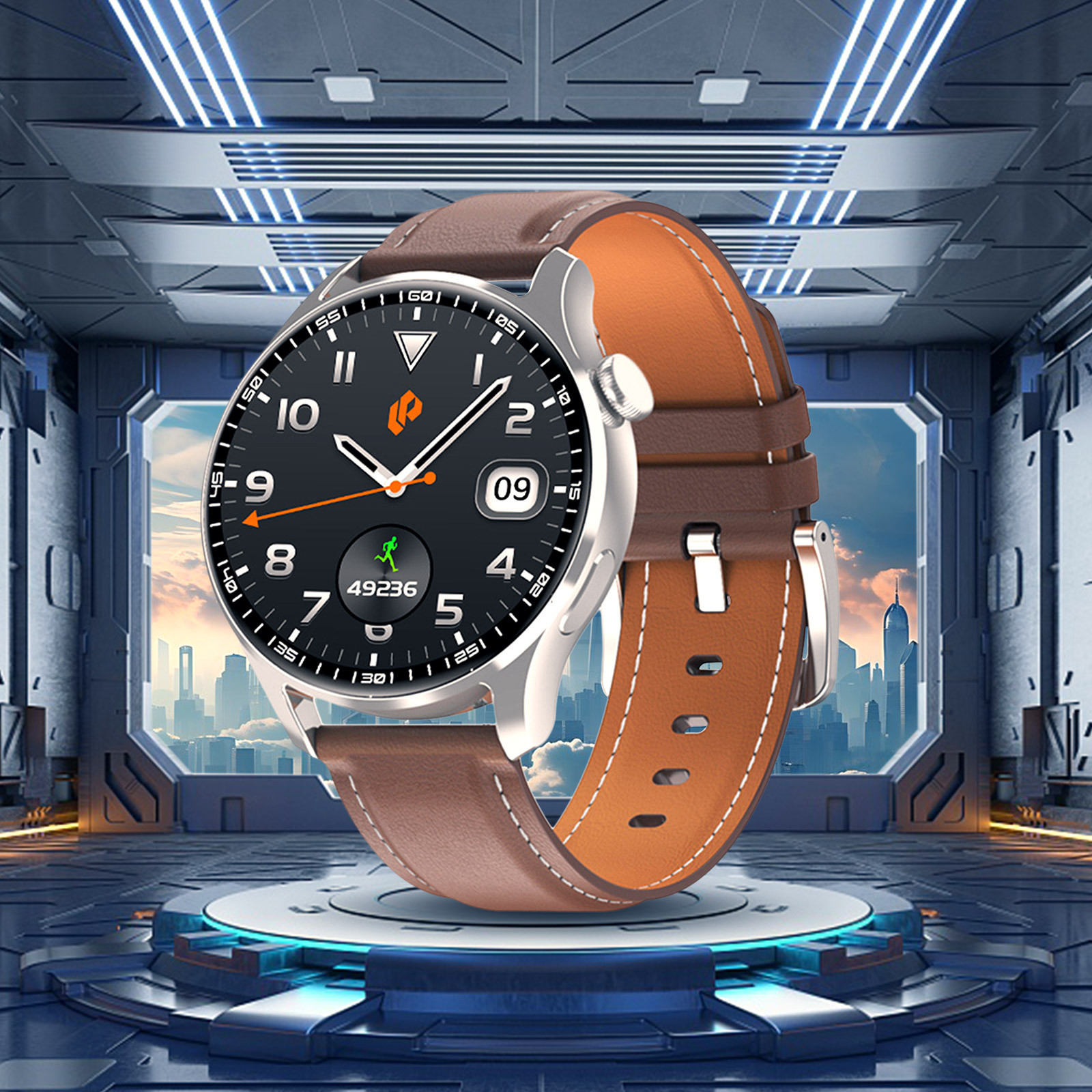 Multi-function Watch 2024 Smart Wearable Watch 1.28-inch HD Round Screen Wireless Magnetic ...