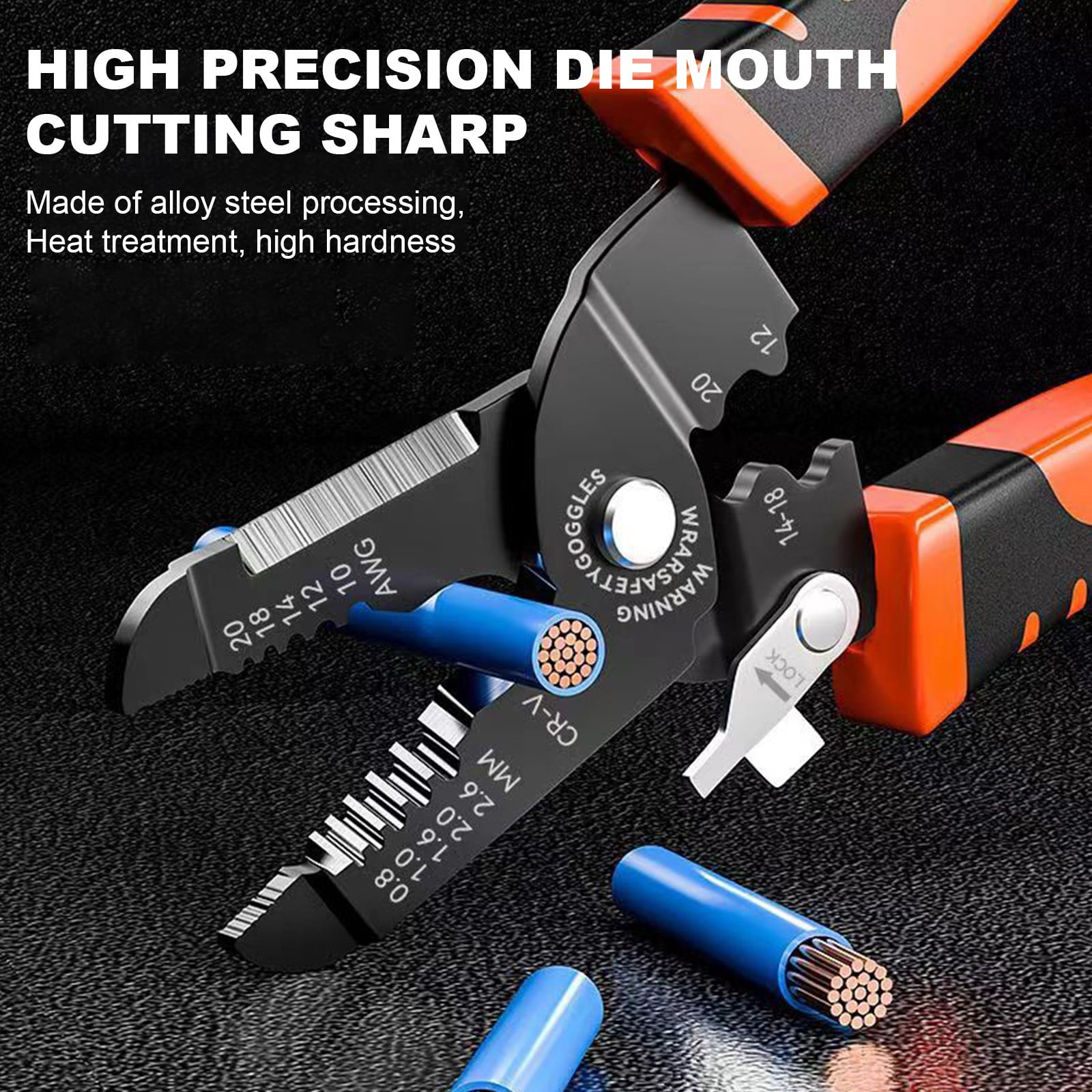 Multi-function Wire Stripper Tool Electrical, 5-in-1 Wire Cutter & Wire ...