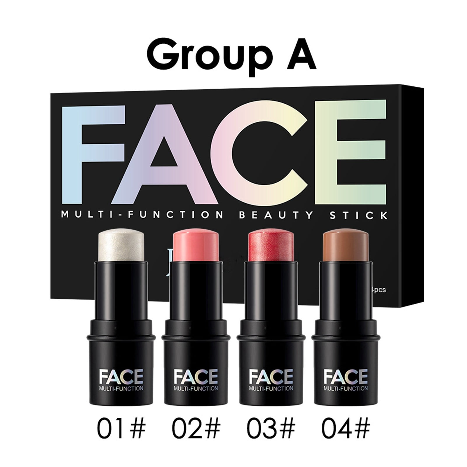 Multi-functional Blush And Contour Stick Set Bronzer Stick Concealer ...