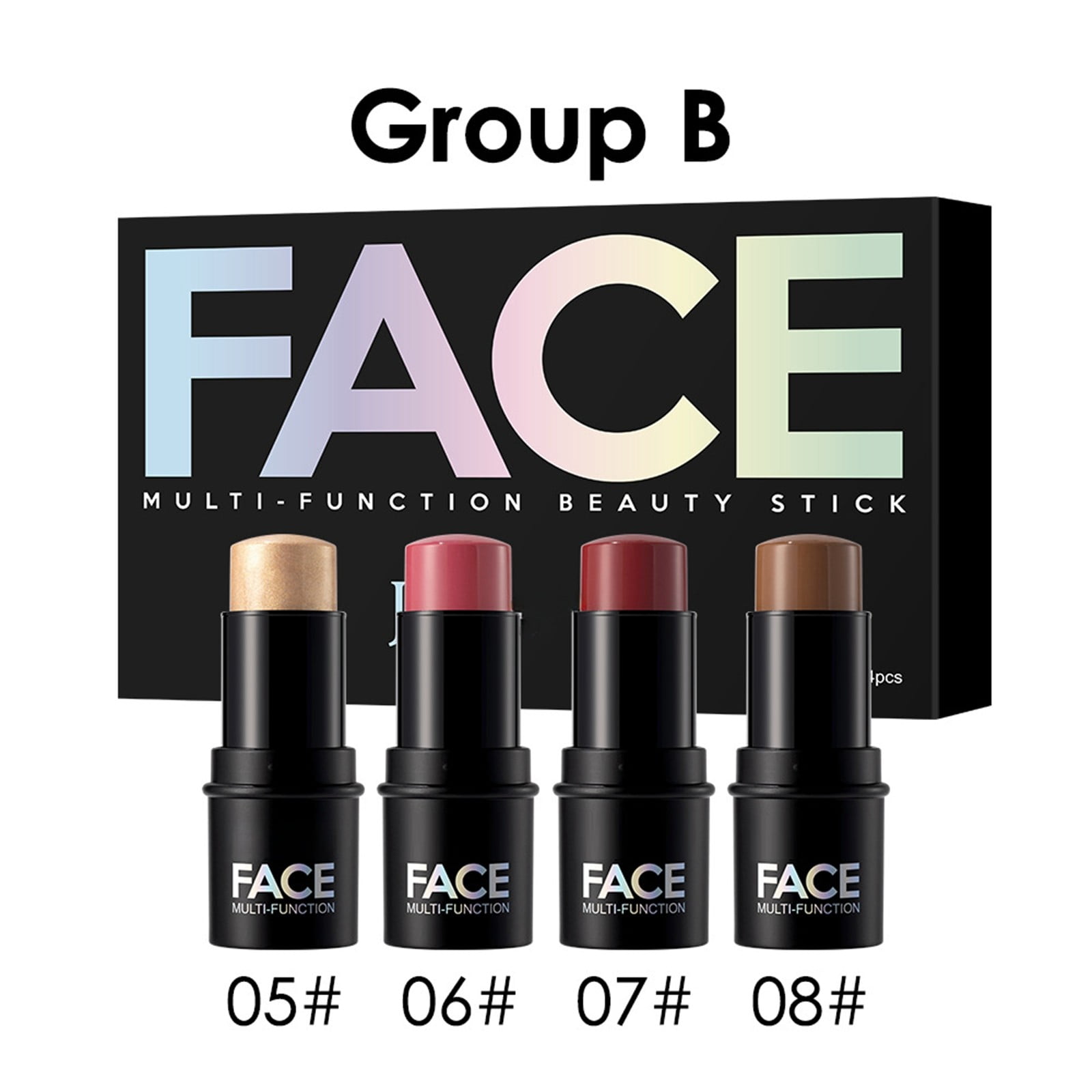 Multi-functional Blush And Contour Stick Set Bronzer Stick Concealer ...