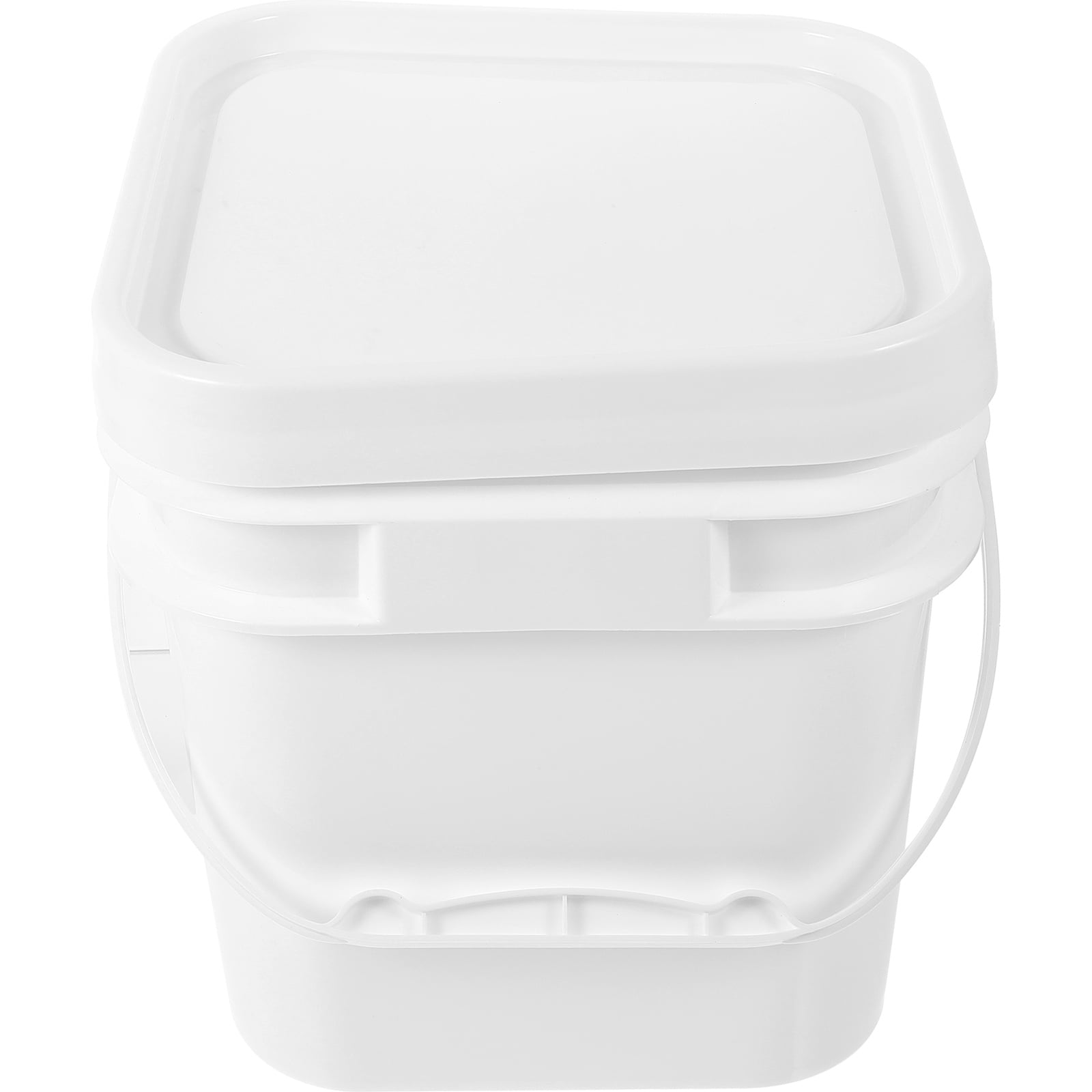 Raindrops White Paint Bucket with Lid for Home Use Multipurpose Storage ...