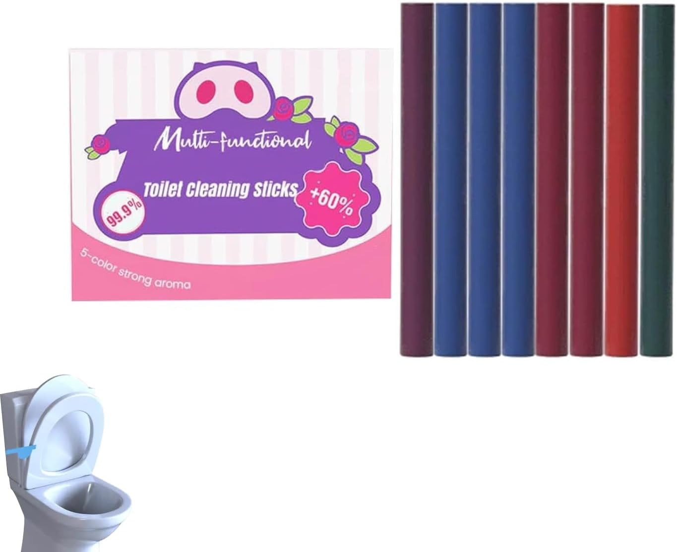 Multi-functional Concentrated Toilet Cleaning Sticks, Toilet Cleaning ...