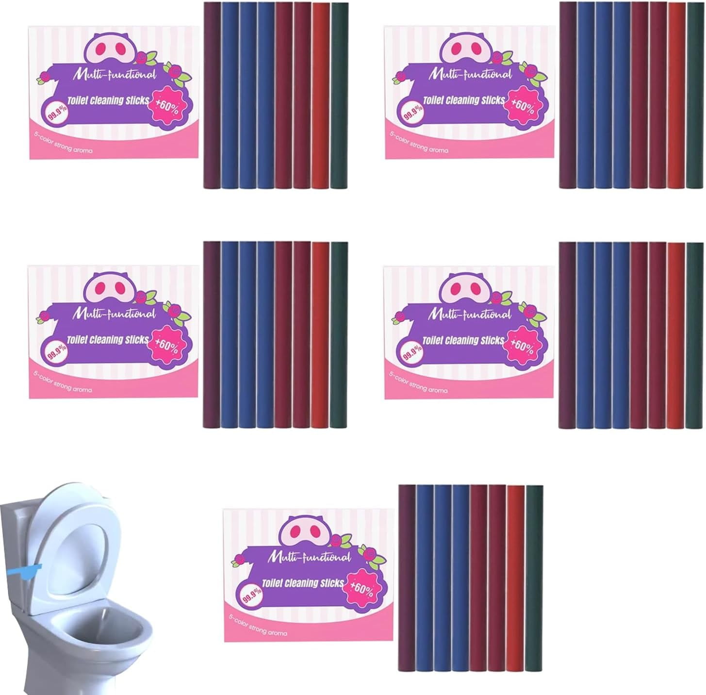 Multi-functional Concentrated Toilet Cleaning Sticks, Toilet Cleaning ...