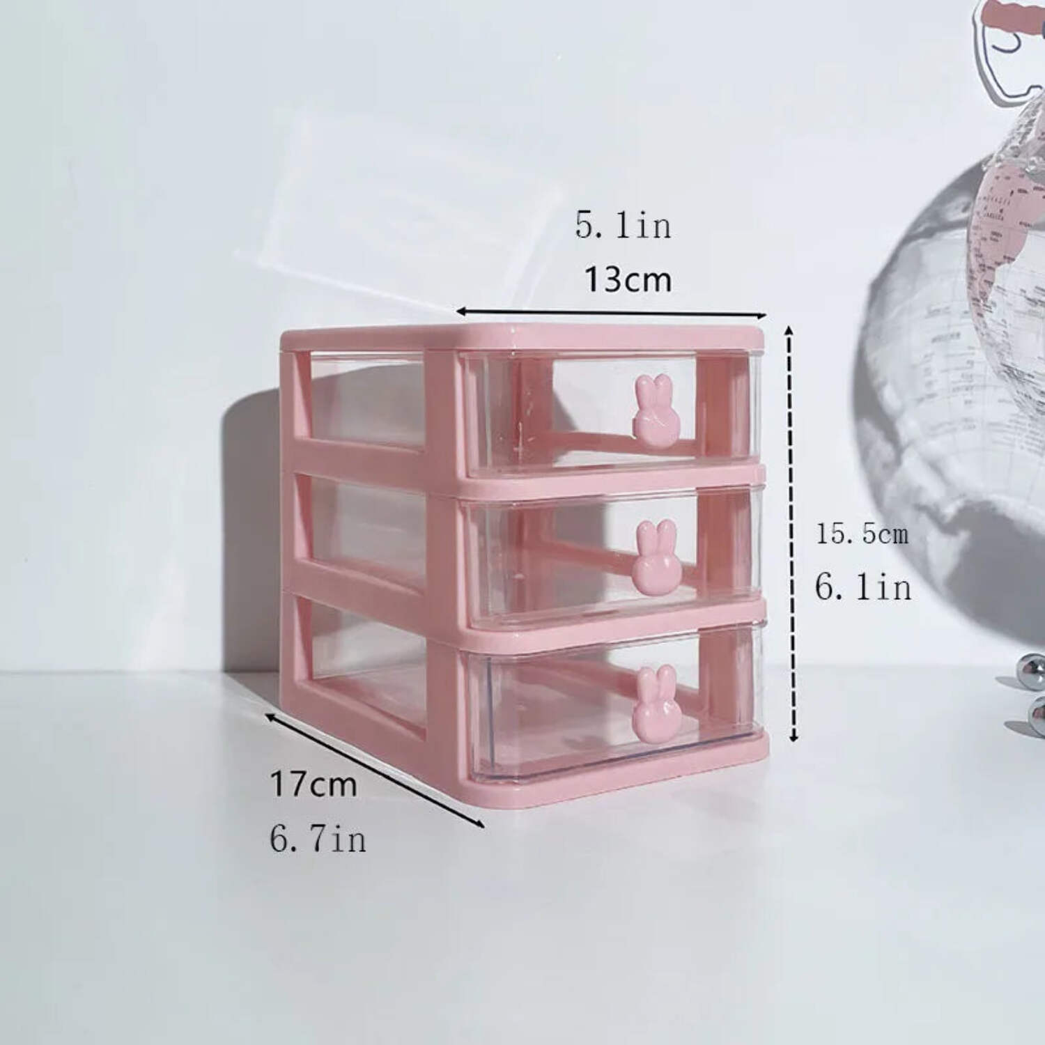 Multi-functional Desktop Organizer Drawer Box with Pen Holder and Hair ...