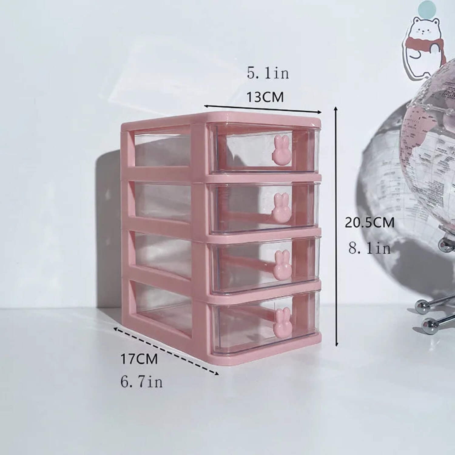 Multi-functional Desktop Organizer Drawer Box with Pen Holder and Hair ...