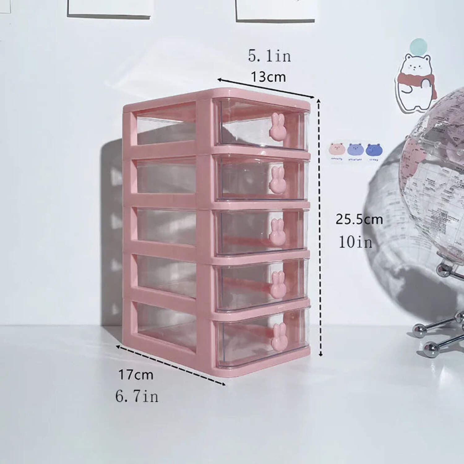 Multi-functional Desktop Organizer Drawer Box with Pen Holder and Hair ...