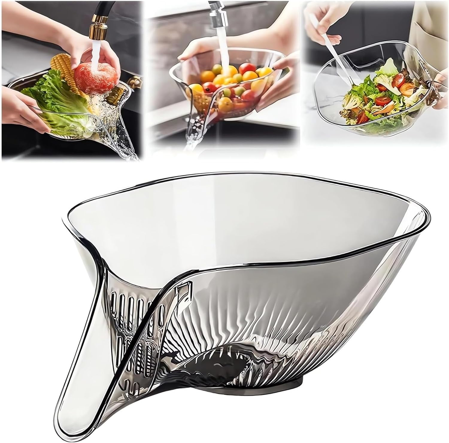 Multi-functional Drain Basket - 2024 New Fruit Cleaning Bowl with ...