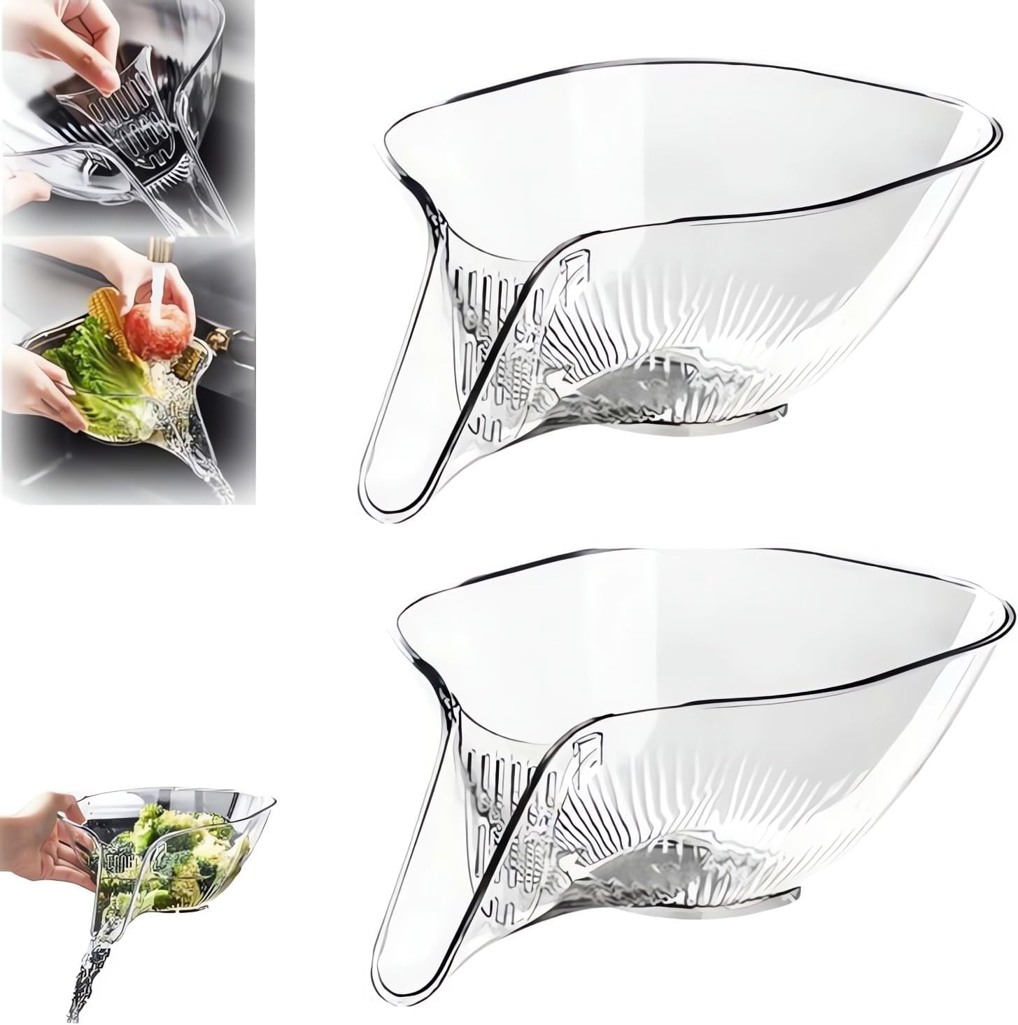 Multi-functional Drain Basket, Kitchen Sink Drain Strainer Basket ...