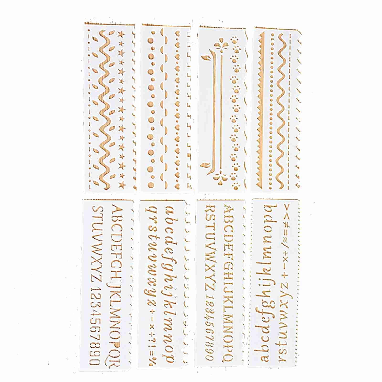 Multi-functional Drawing Stencils Straight & Wavy Lines Rulers Hollow ...