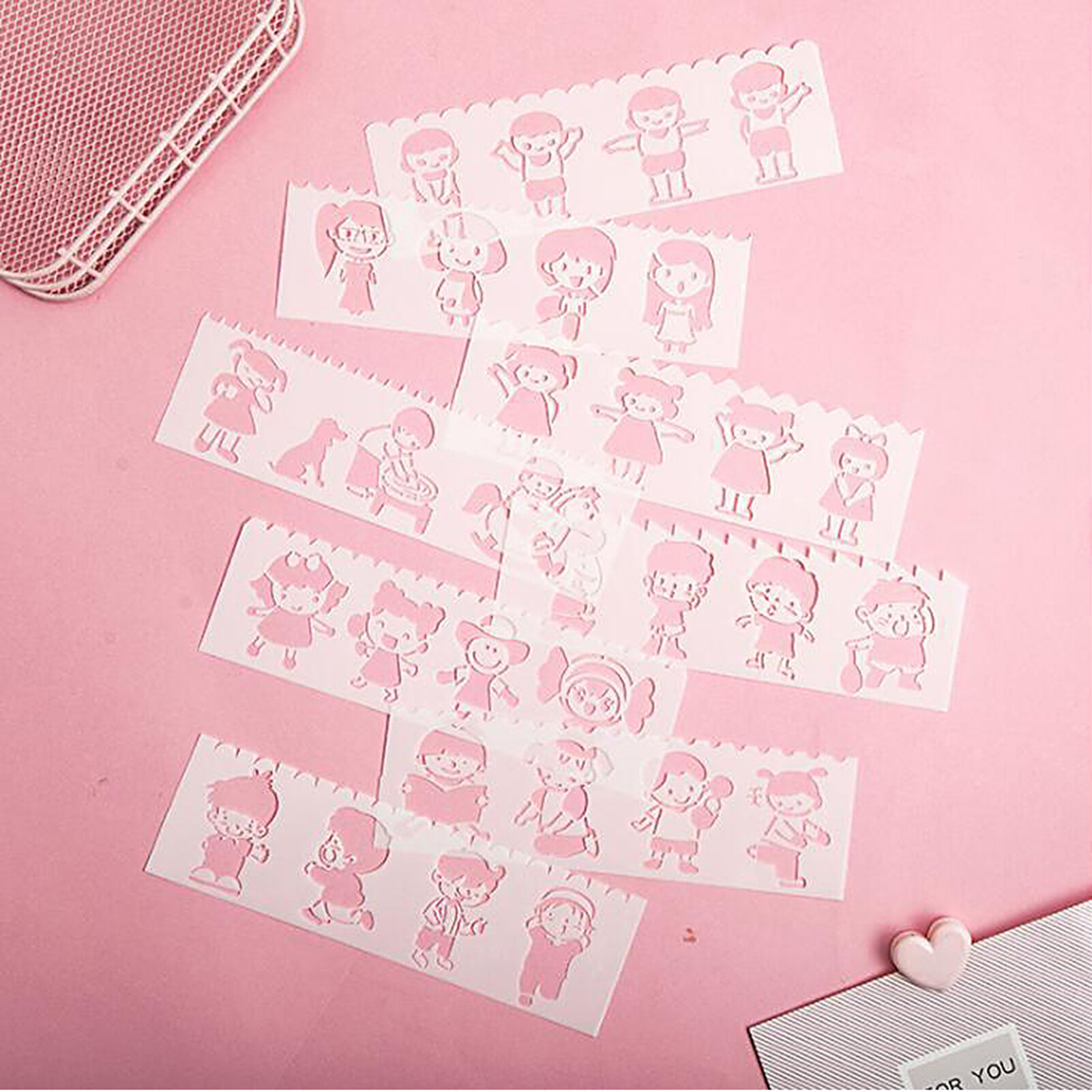 Multi-functional Drawing Stencils Straight & Wavy Lines Rulers Hollow ...