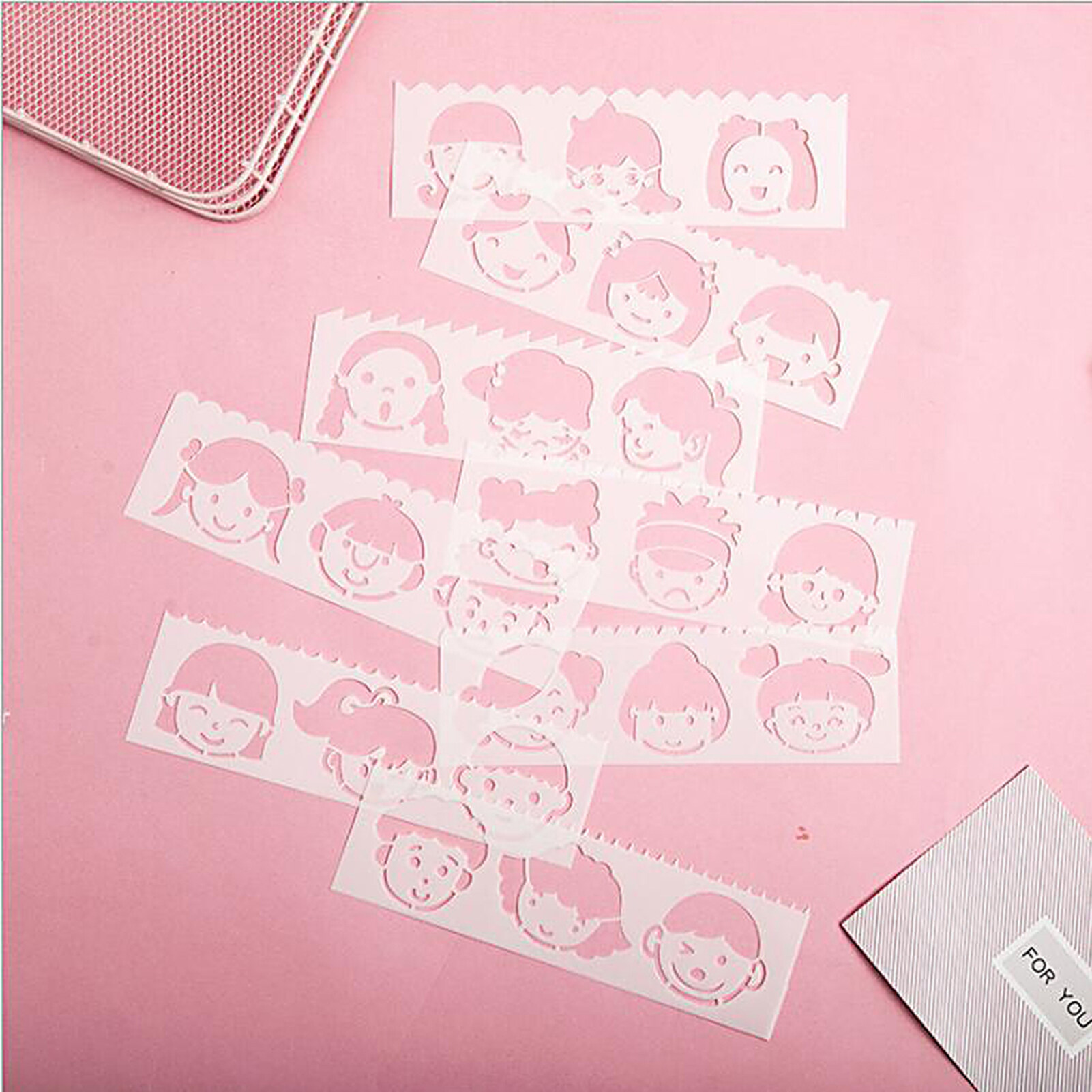 Multi-functional Drawing Stencils Straight & Wavy Lines Rulers Hollow ...