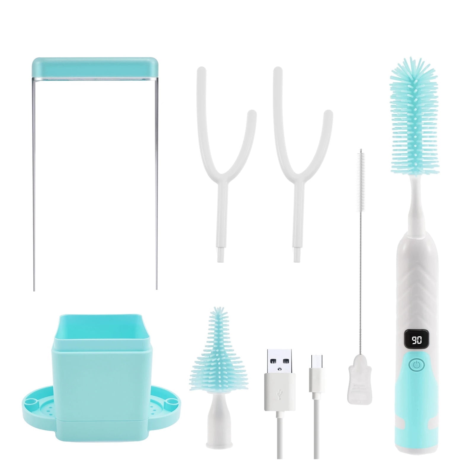 Multi-functional Electric Cup Brush, Kitchen Glass Bottle Cleaning ...