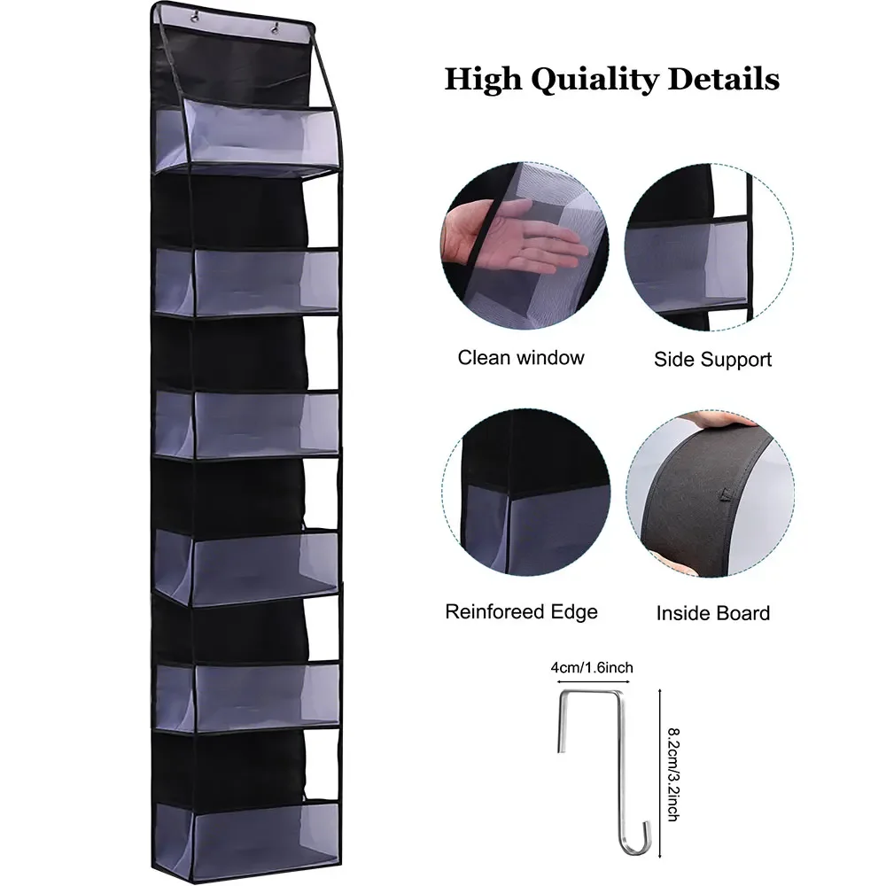 Multi-functional Fabric Hanging Bag for Behind the Door Multi-layer ...