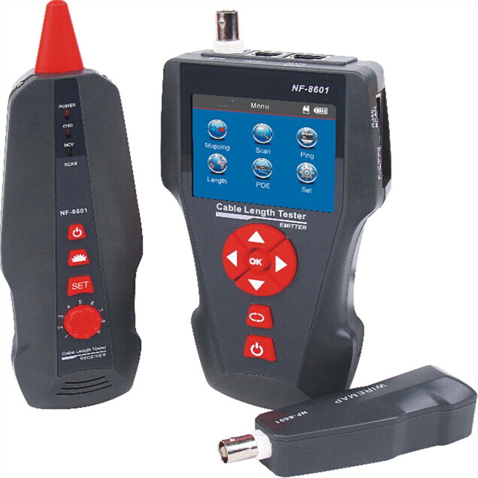 Multi-functional Network Line Tracker LCD Cable Length Tester ...
